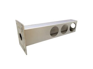 Stainless Steel Triple Tail Light Box With Mounting Base - Star Fabrication